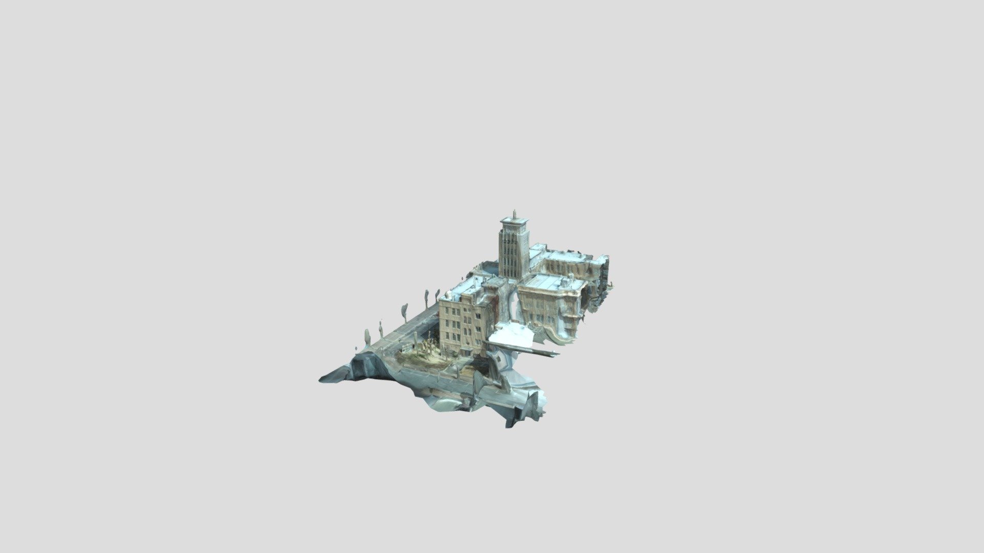 omuta city hall 1 - 3D model by ishiya-project [11f596e] - Sketchfab