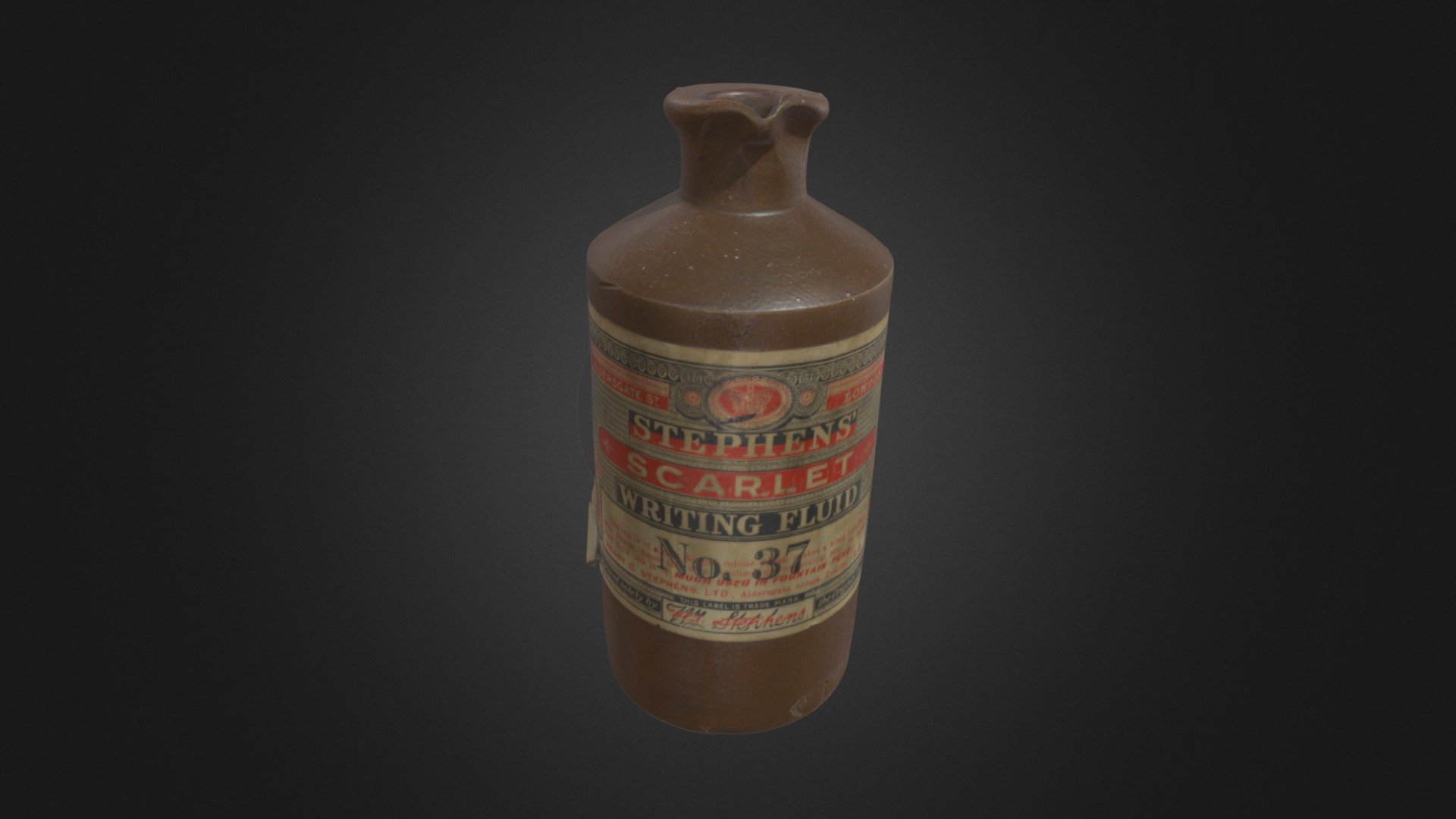 Writing fluid bottle - 3D model by Northern Heritage Network (@cineg ...