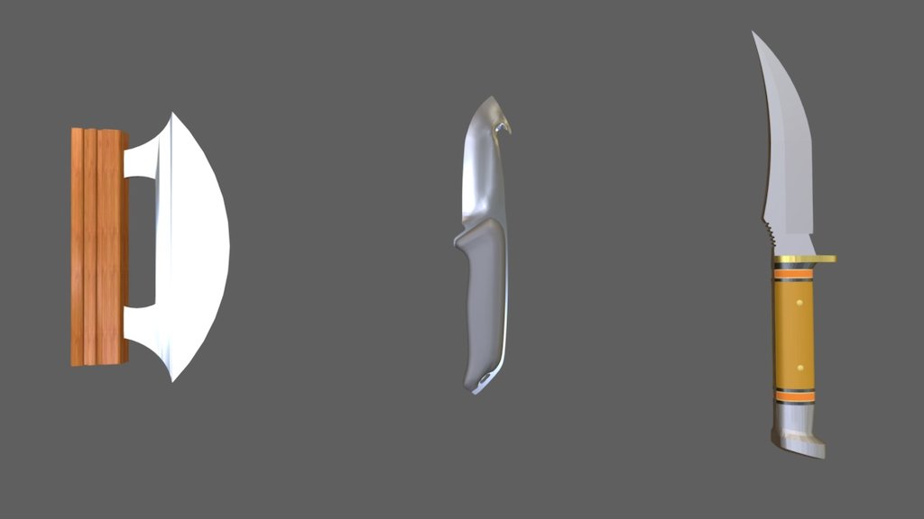 Hunting Knives - 3D model by The Learning Network (@TheLearningNetwork ...