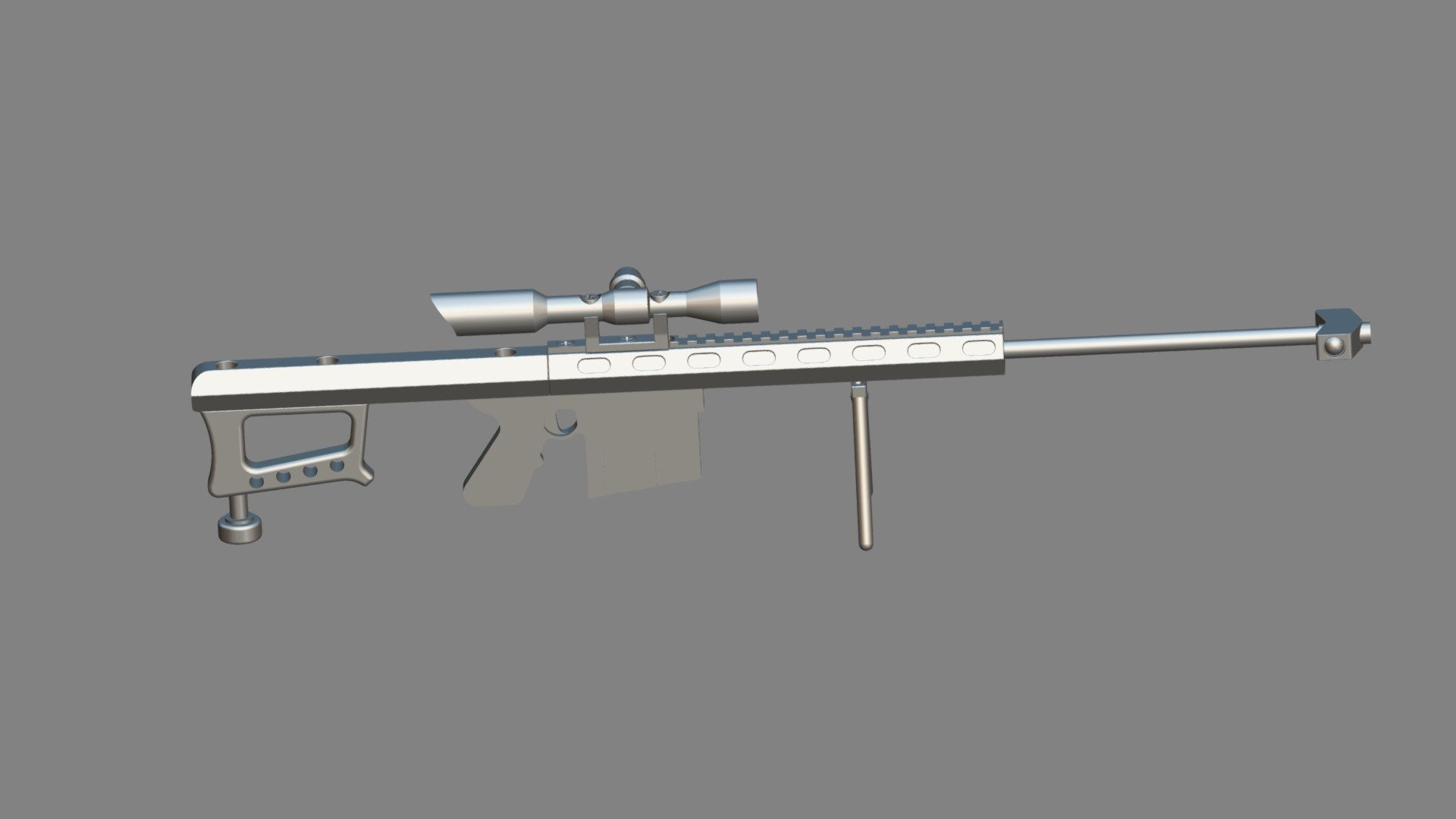 Barrett Sniper Rifle Toy Model - 3D model by Aning039 [11fc5e2] - Sketchfab