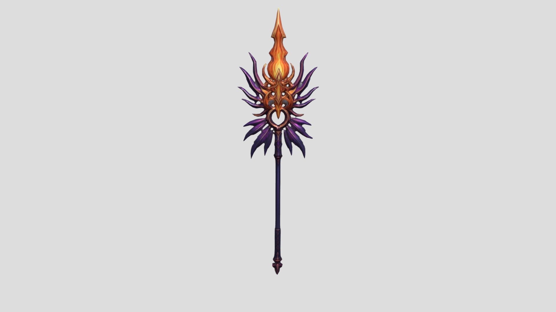 Inferno Bloom Staff - 3D model by eugeniomiranda1839 [11fcfec] - Sketchfab