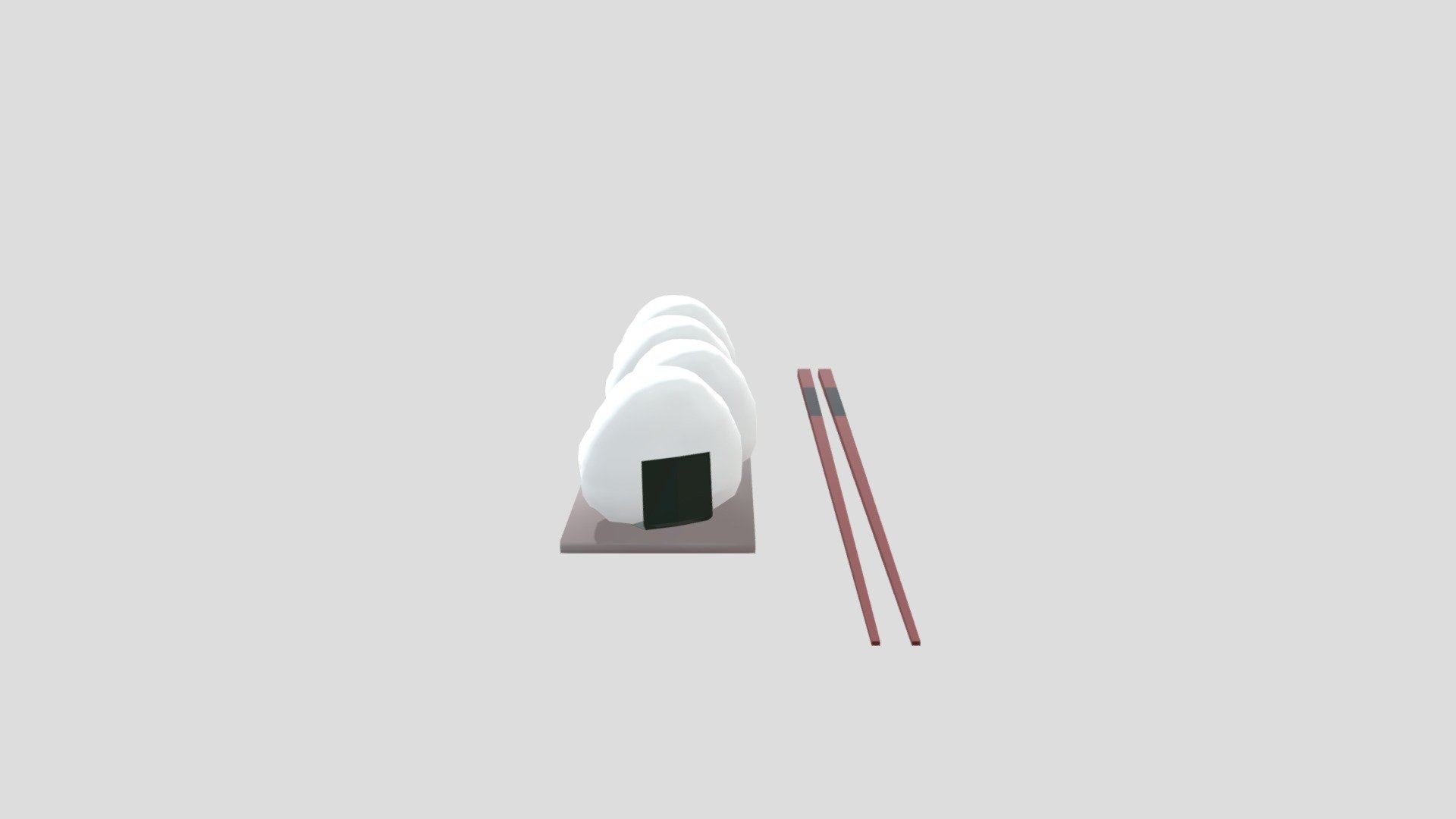 Onigiri - 3D model by Justadreamer [1202a37] - Sketchfab