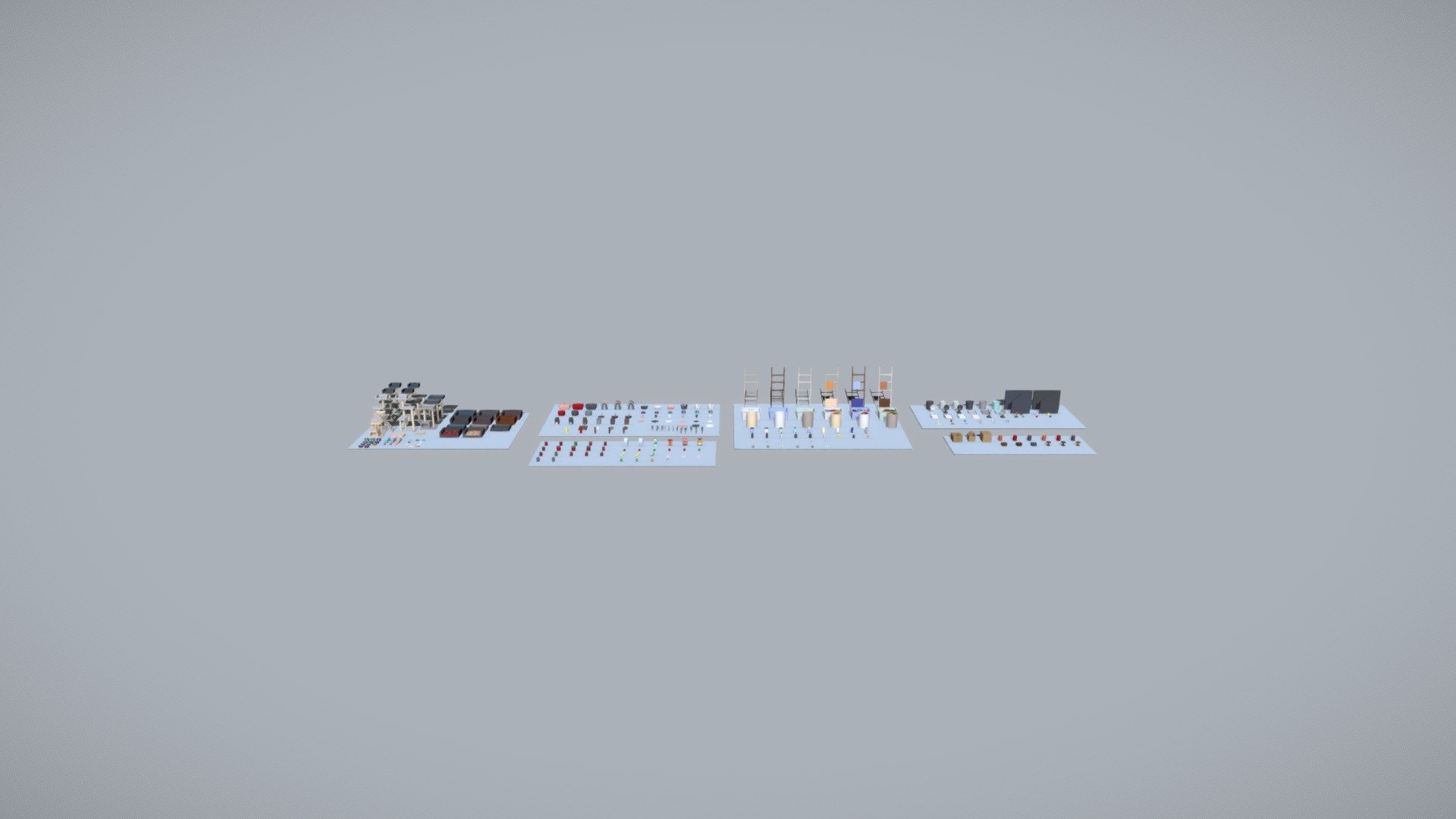Stylized Low Poly House Props - Interior Set - 3D model by PixelPulse ...