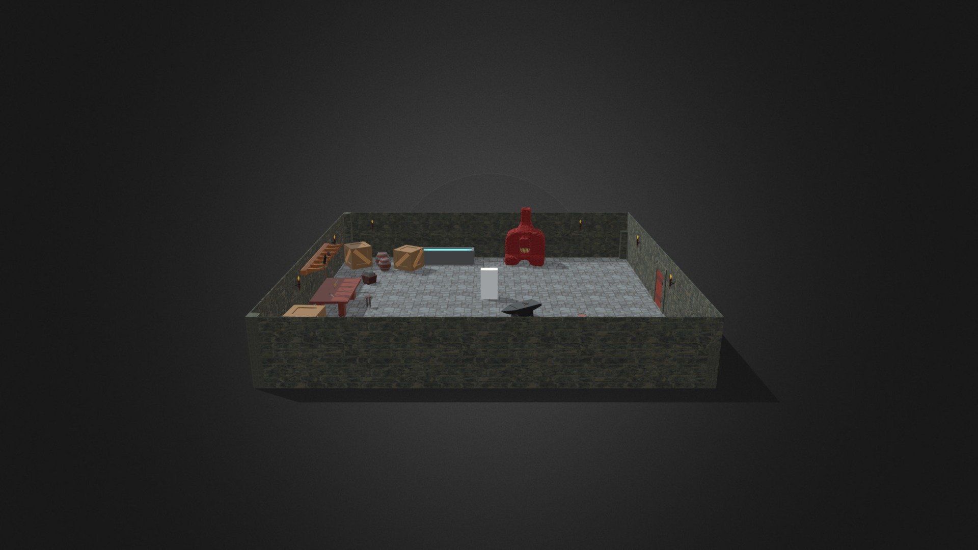 Low Poly Medieval Forge - Download Free 3D model by doug.oscar [1203924 ...