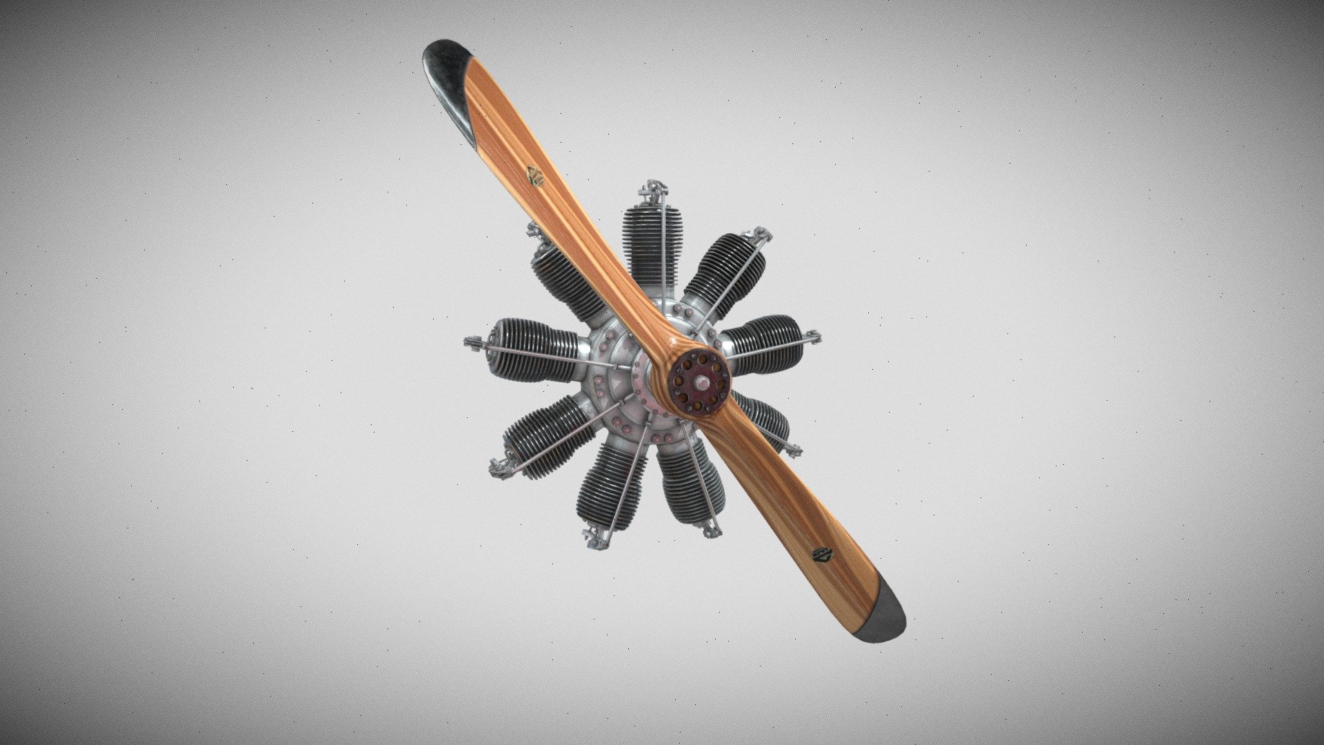 Focker E.III Engine Oberursel U.I - Download Free 3D model by Double ...