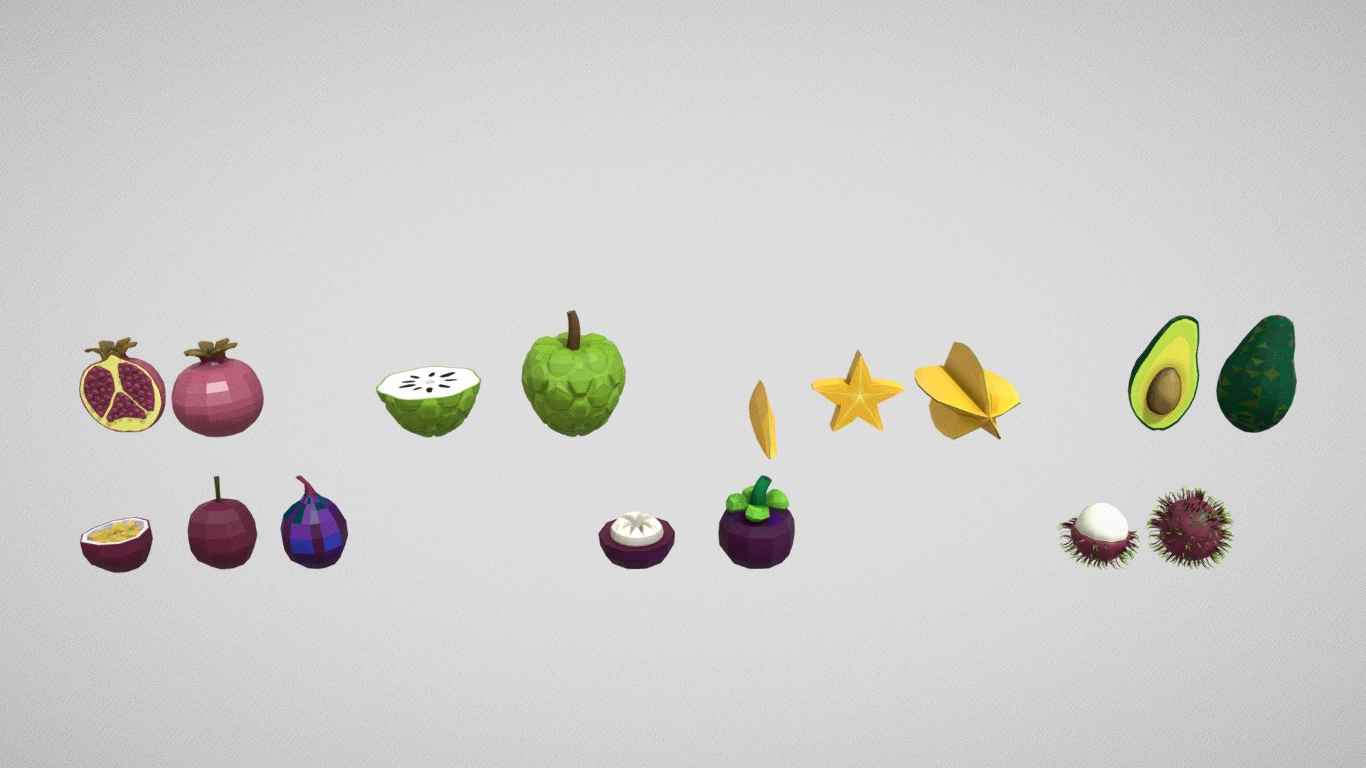 Fruit Pack 4 - Buy Royalty Free 3D model by businessyuen [1207897 ...