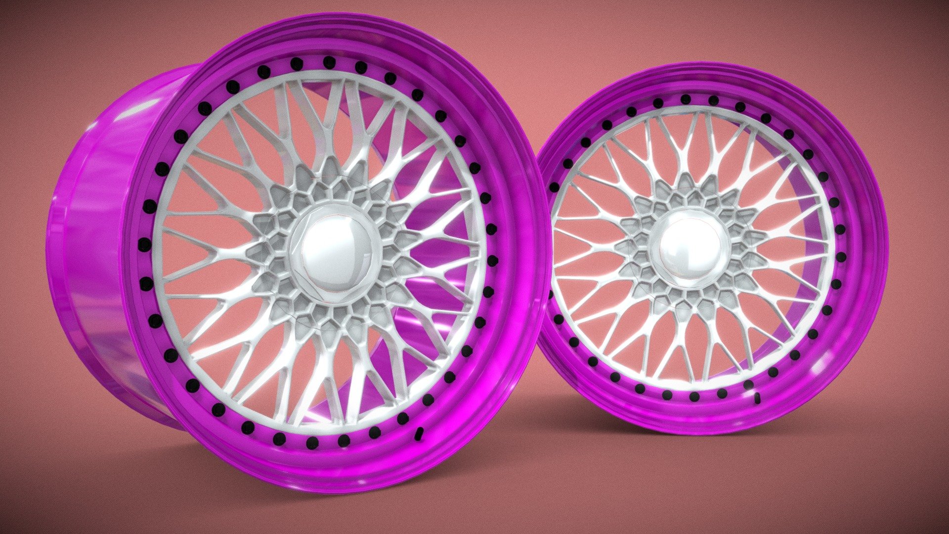 BBS Rim ( Purple,white ) FREE - Download Free 3D model by rajatnidaria ...