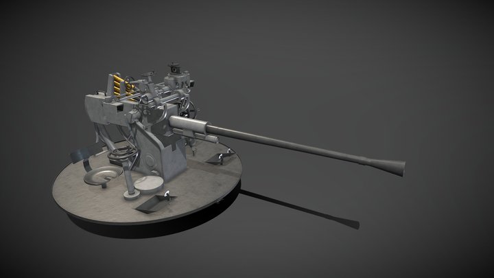 Naval-gun 3D models - Sketchfab