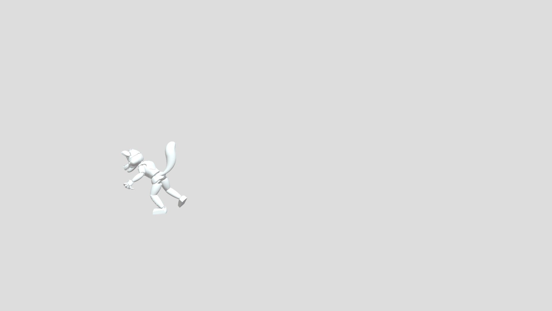 Lolbit jumpsscare render (no color) - 3D model by Mangle ...