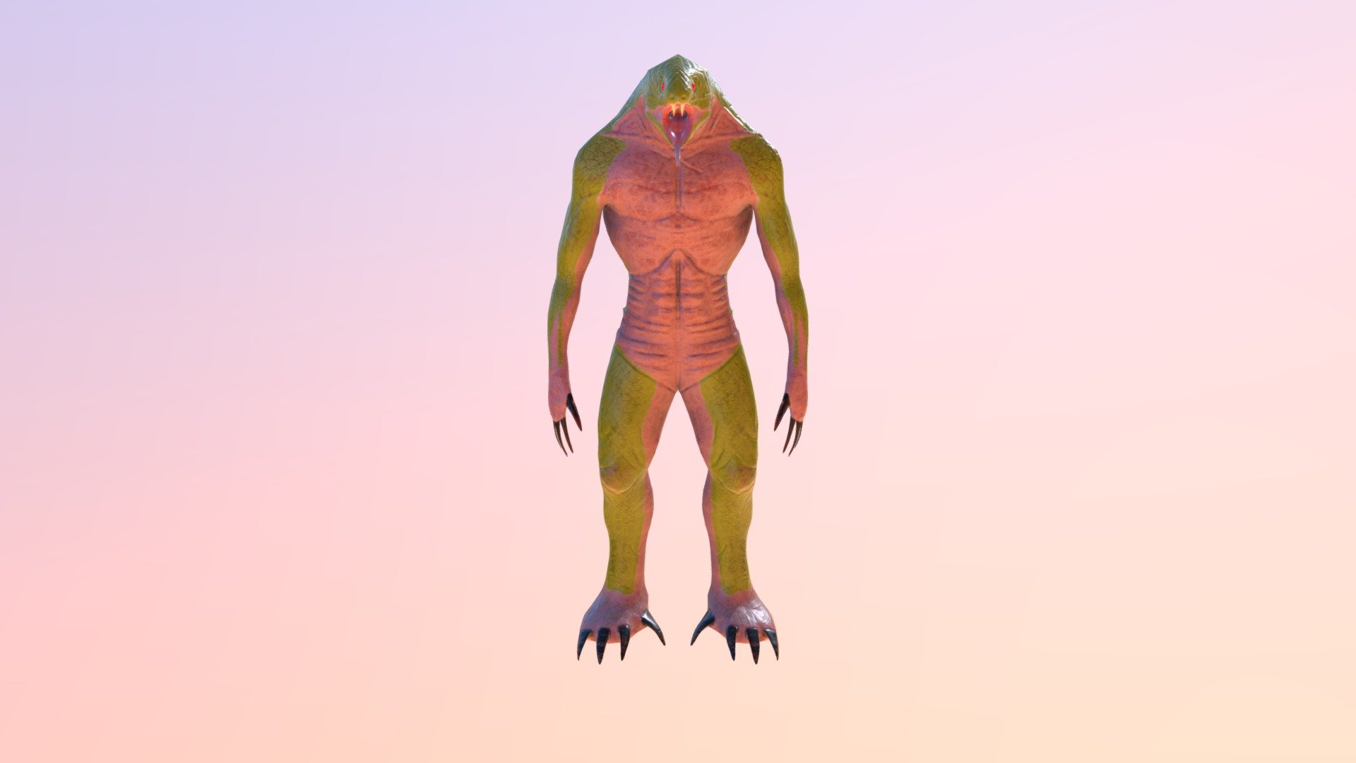 Human Snake Monster - 3D model by chadwilson72 [12100b4] - Sketchfab