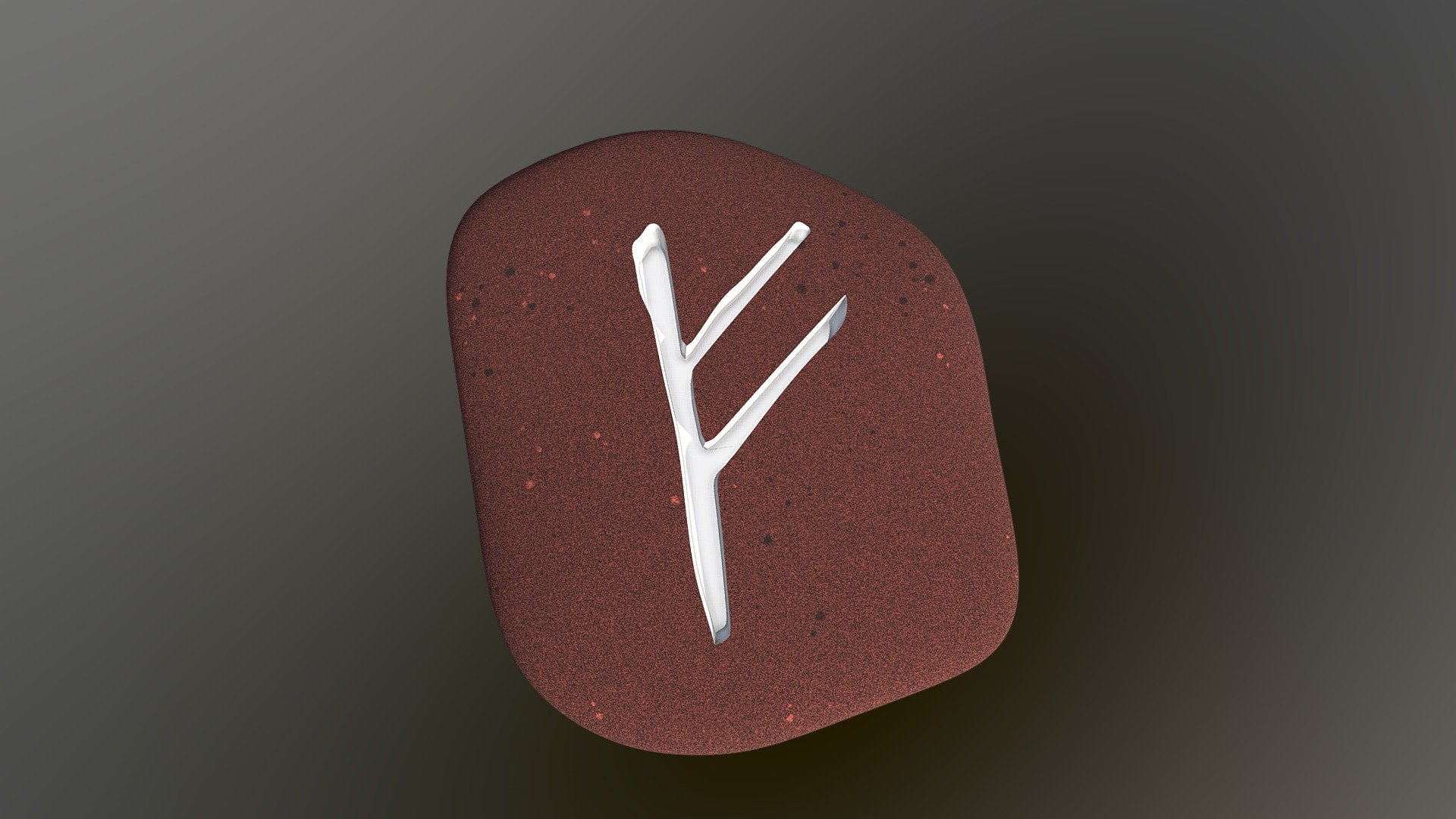 Fehu Rune - 3D model by AlexisAbbott [1210872] - Sketchfab