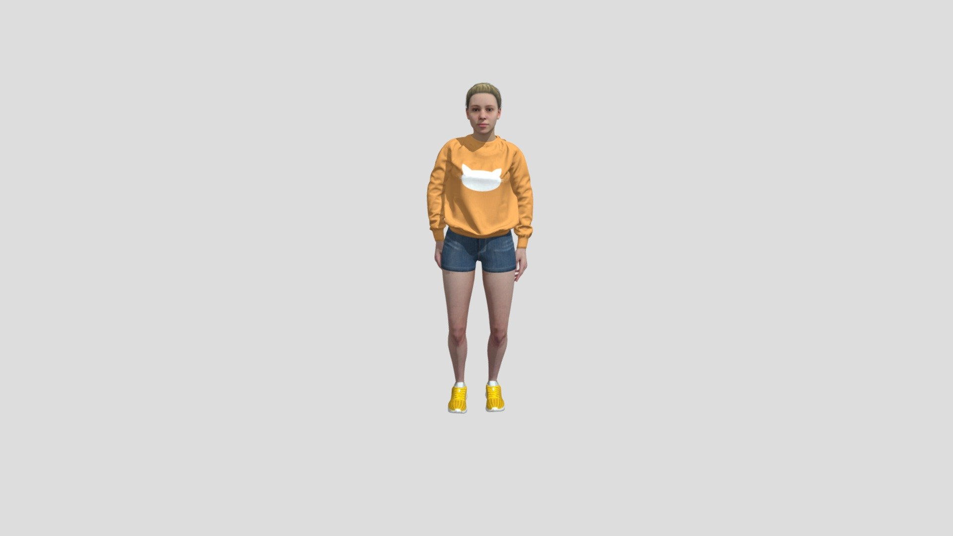 Girl Joyful Jump - Download Free 3D model by myzatulsarah [121111e ...