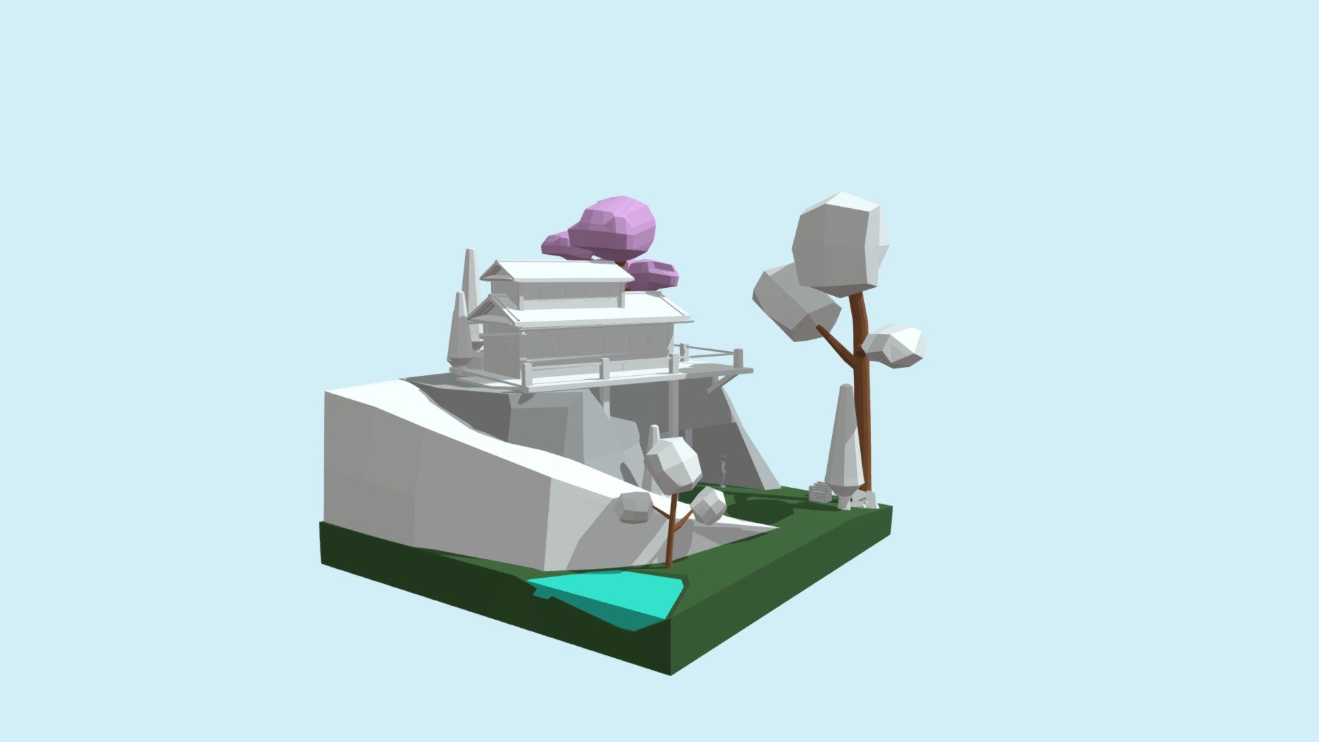 Forest loner- diorama blockout v2 - 3D model by JelleNeerinckx [1211bb4 ...