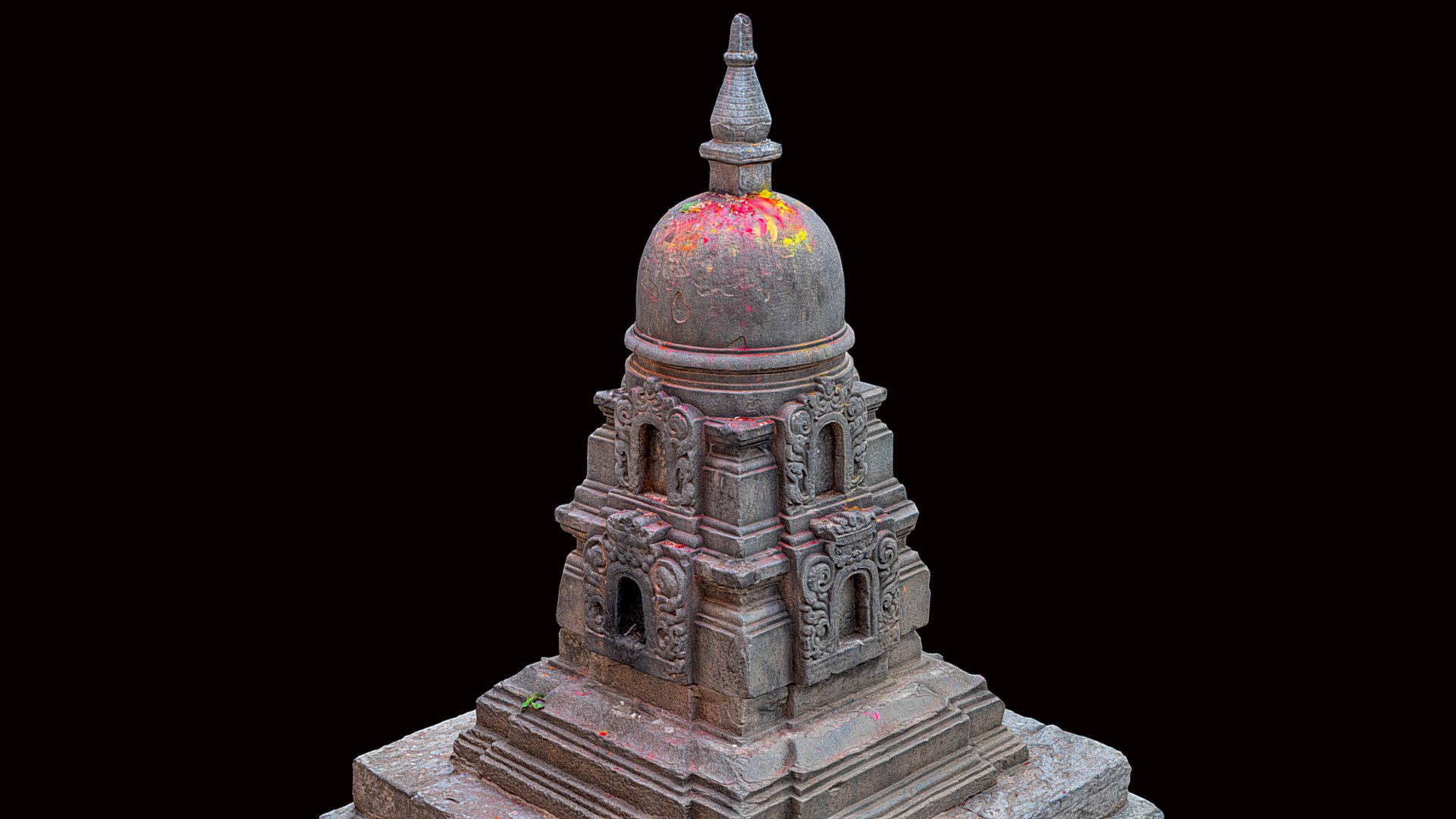 16th century Chaitya w/3 LOD - Nepal Heritage - Buy Royalty Free 3D ...