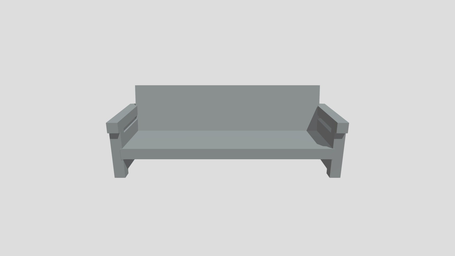 Simple Sofa 3D Model - 3D model by Ahsan Mirza (@ahsanmira79) [12134ad ...