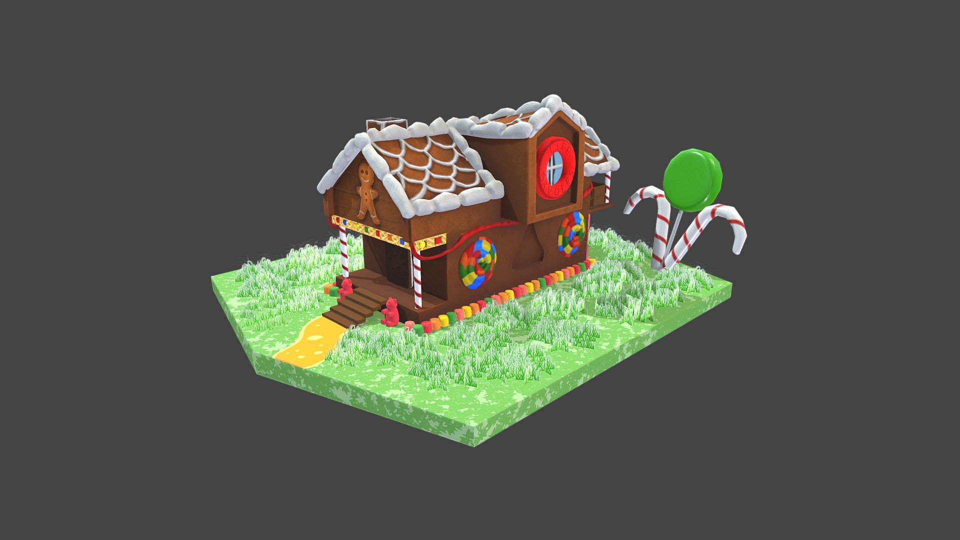 Candy House - 3D model by Collin_Hart [1215012] - Sketchfab