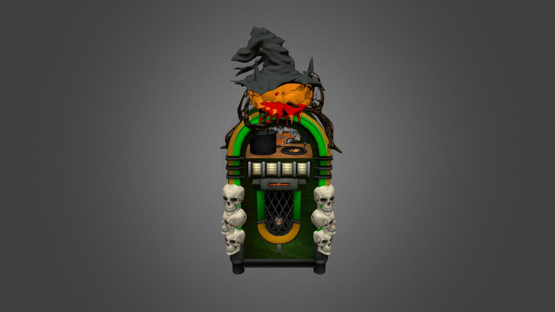 Halloween Jukebox - Download Free 3D model by floh [12157c5] - Sketchfab