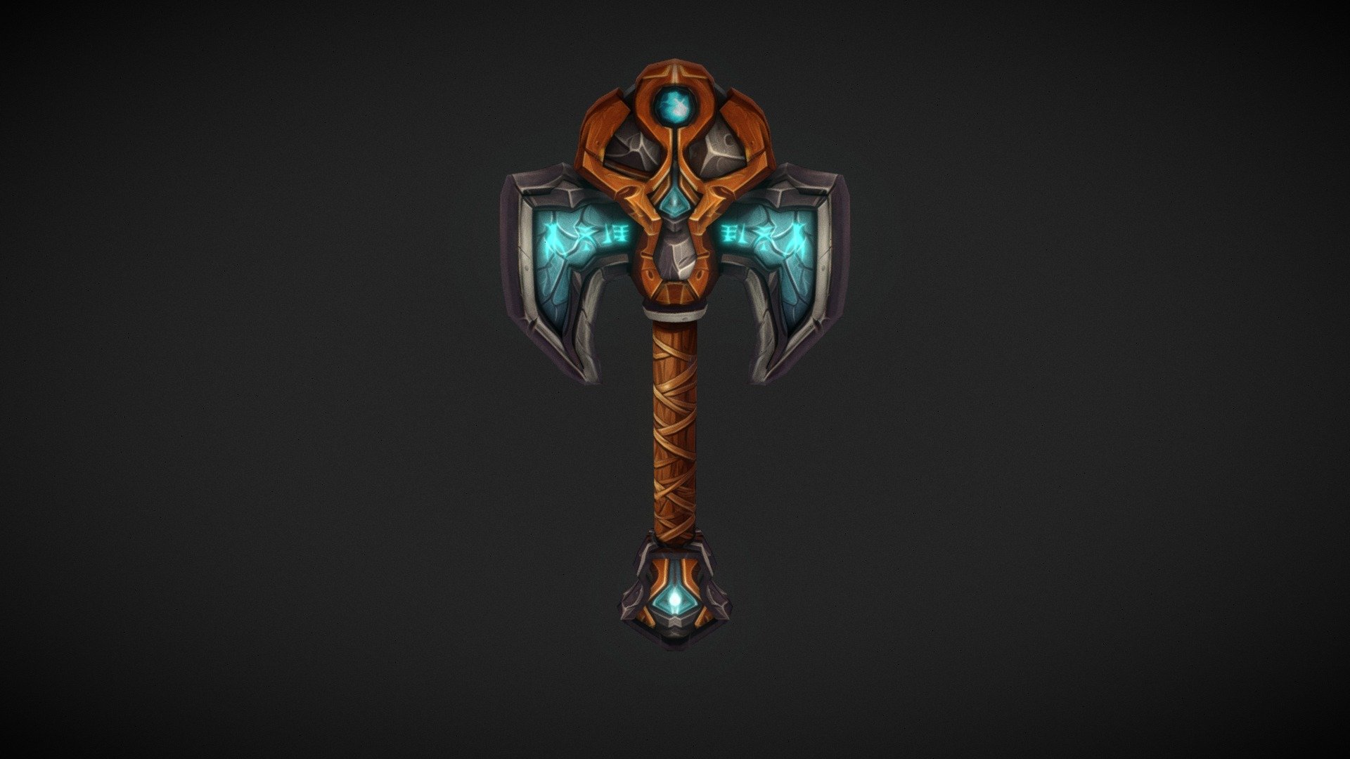Axe Handpainted Texture Stylized Lowpoly - Buy Royalty Free 3D model by ...