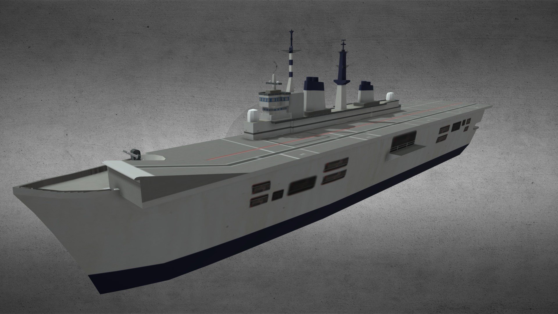 Aircraft Carrier - HMS Invincible LowPoly - Download Free 3D model by ...