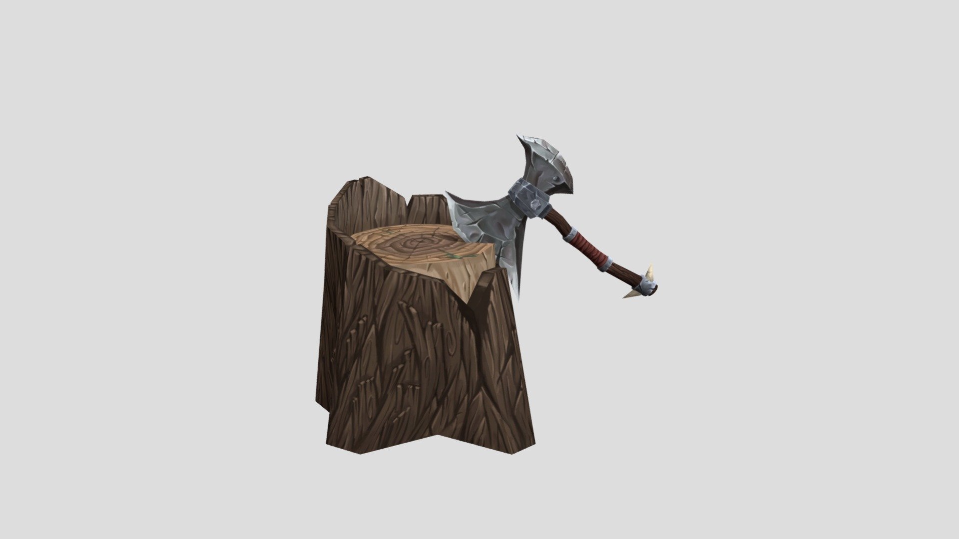 Axe hand-textured - 3D model by Lea_Menard [12198f6] - Sketchfab
