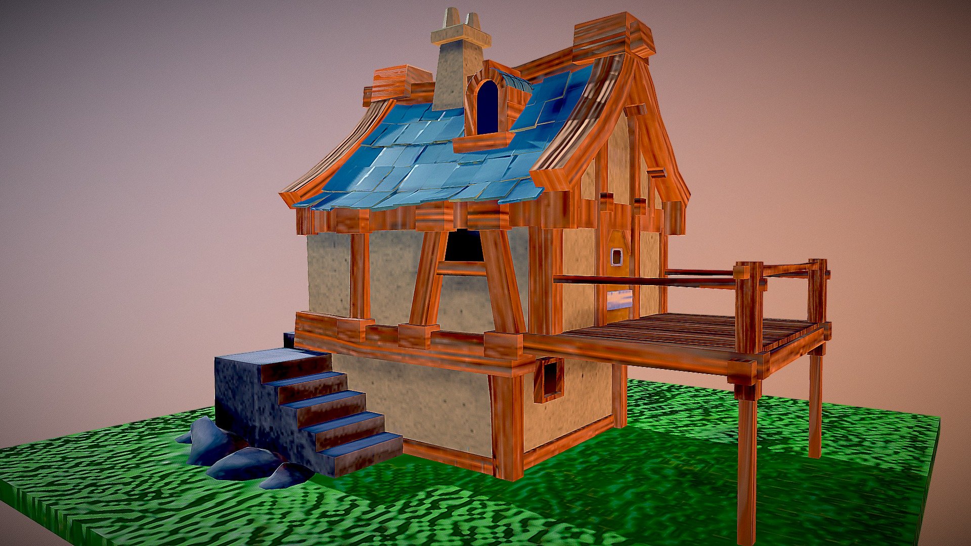 forest_house - 3D model by luno_animo [1219f94] - Sketchfab