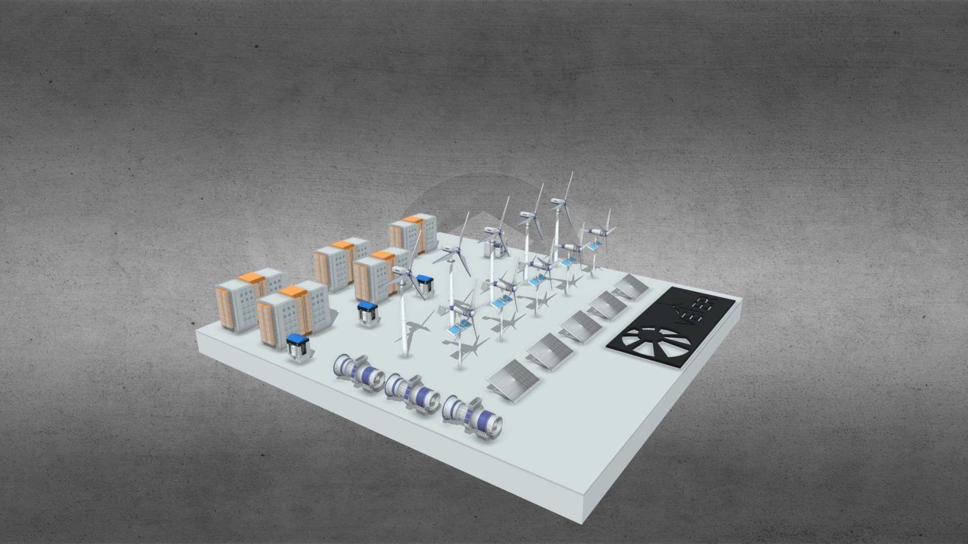Microgrid 2.0 - 3D model by caliostro [121b7b5] - Sketchfab