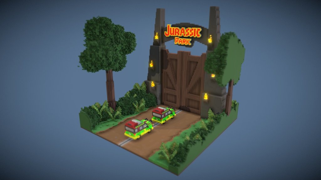 Jurassic Park - 3D model by Mike.Nicholson [121e54a] - Sketchfab