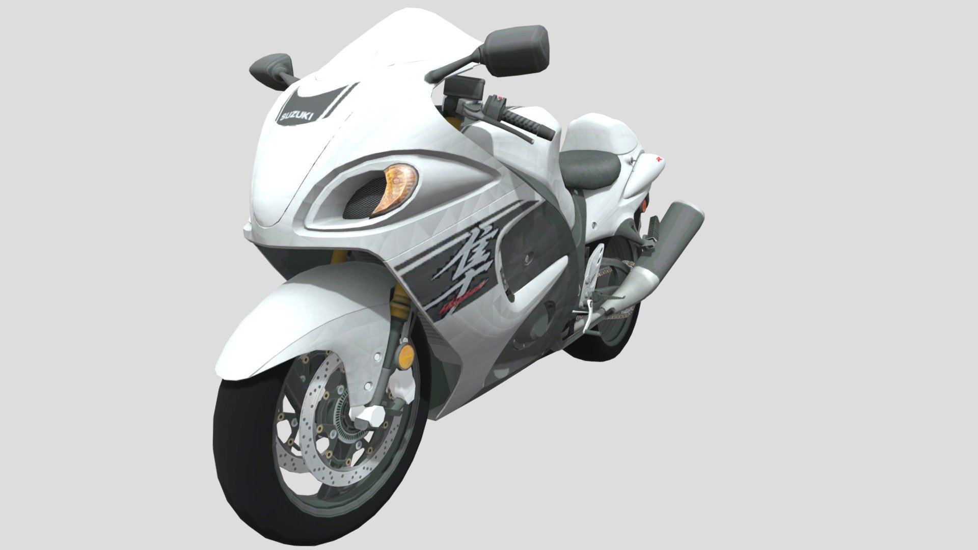 Suzuki Hayabusa - Download Free 3D model by JUSTGAME [121f40c] - Sketchfab