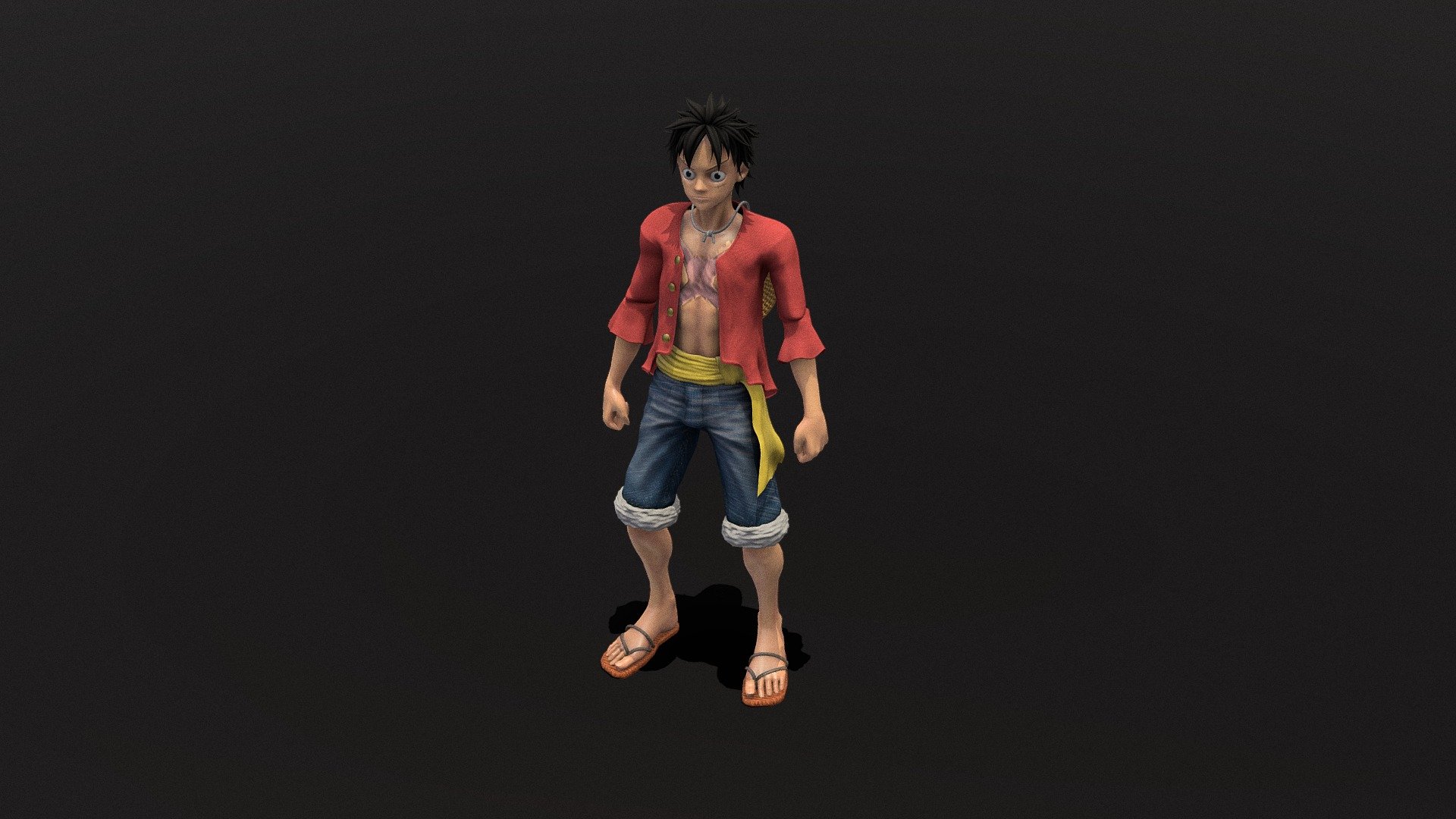 Luffy | Straw Hat Pirates - 3D model by Raiden (@raiden_x) [121f8de ...