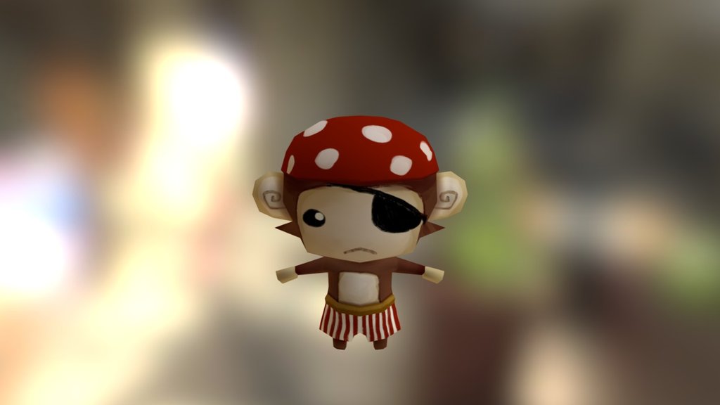 Monkey FBX - 3D model by ValmayGreen [1222932] - Sketchfab