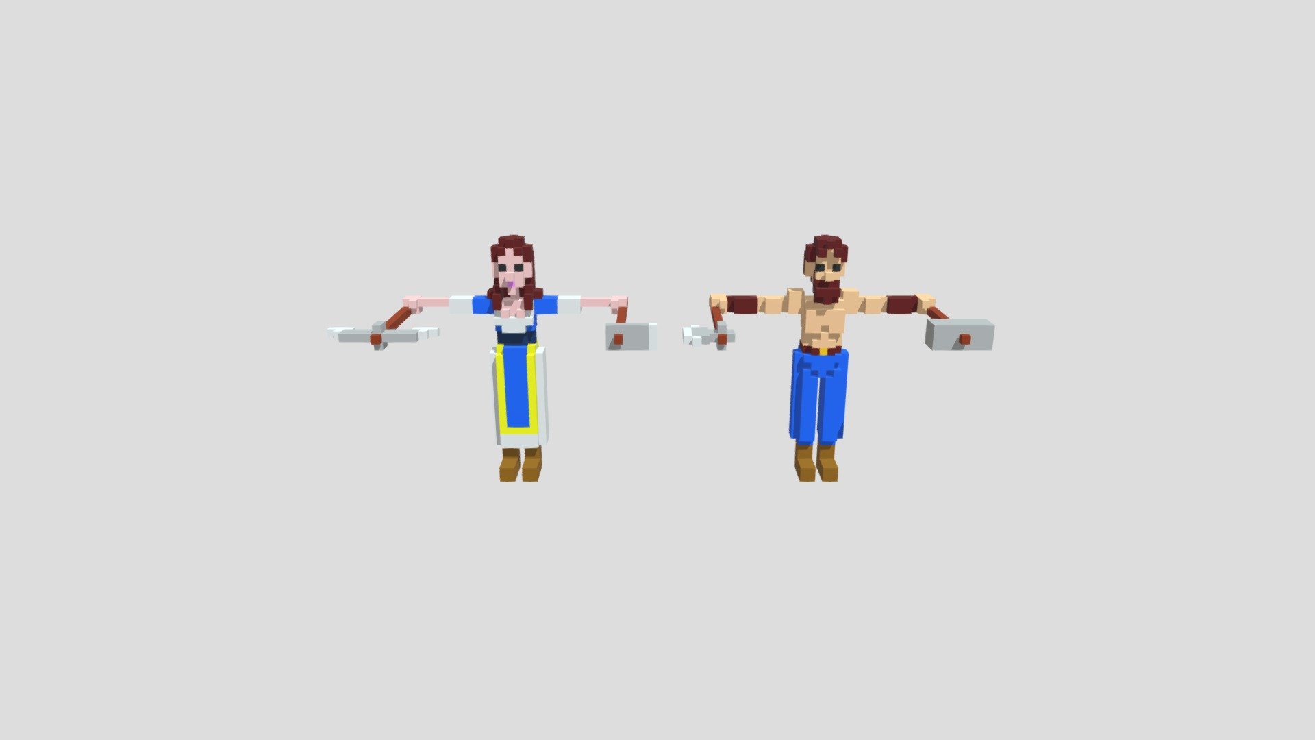 AOE2 Villagers - Download Free 3D model by colombo0718 [12232ff ...
