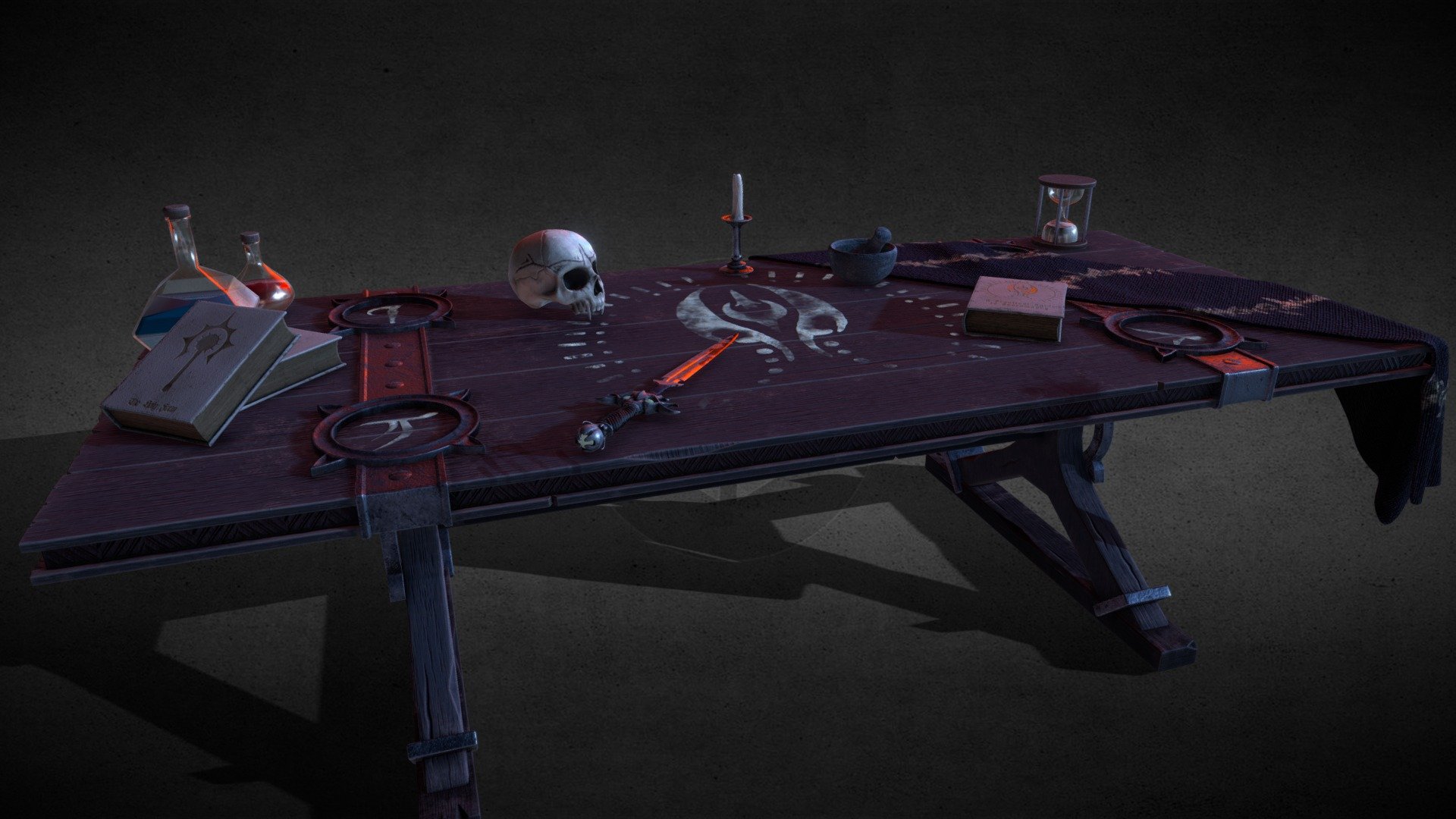 Necromancer's Ritual Table - 3D model by derekskovach [122767a] - Sketchfab