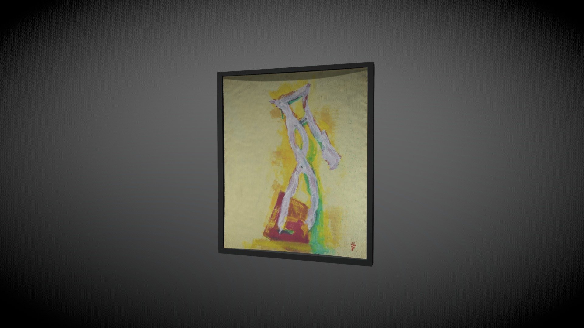 "Harlem Queen" - painting by Simone Chiesa - 3D model by 3dSurveyDrone ...