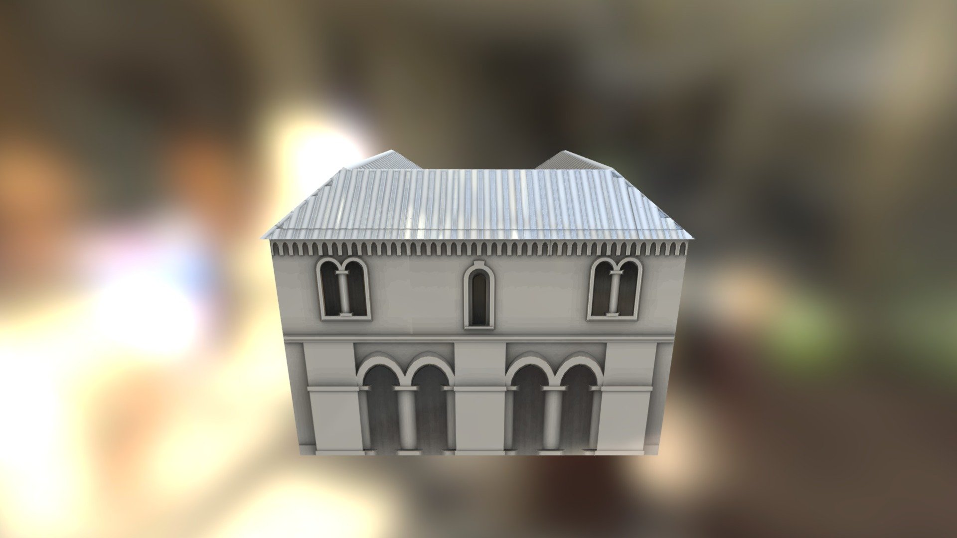 Romanesque Small Low Poly - 3D model by snaggler [122dab3] - Sketchfab