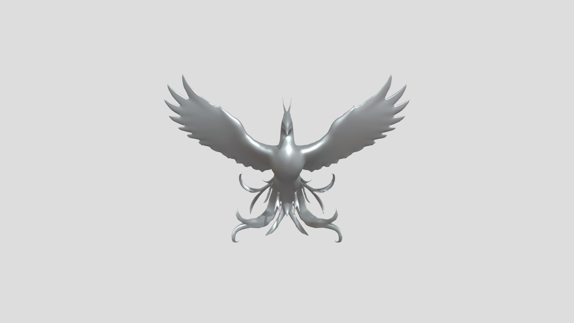 fiery mythical phoenix bird - 3D model by dcabc4584 [122ea54] - Sketchfab