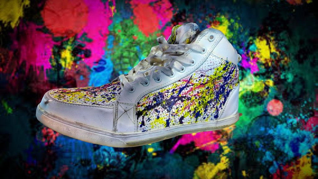Custom Painted Sneaker 2 - 3D model by phil [1231022] - Sketchfab