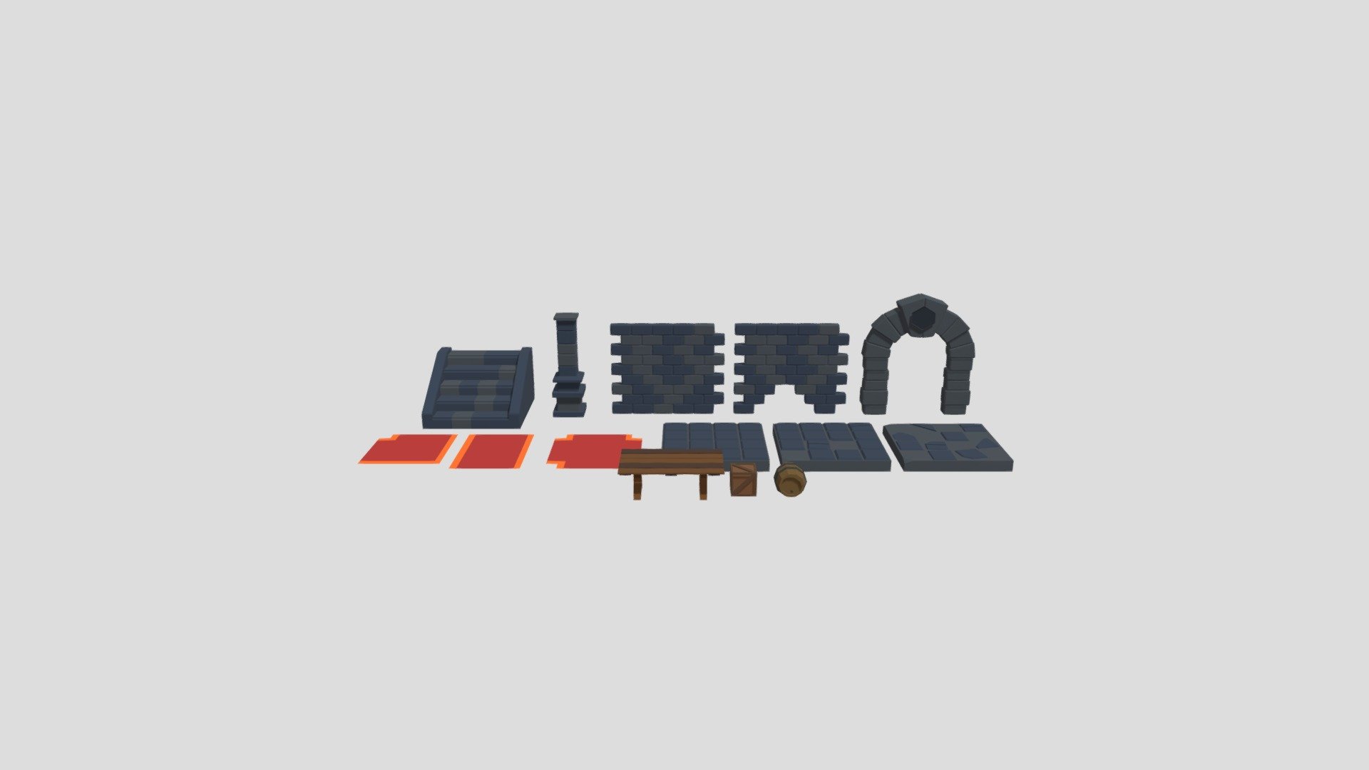 Low Poly Dungeon Assets - WIP Ongoing - 3D model by Jake Fitzakerley ...