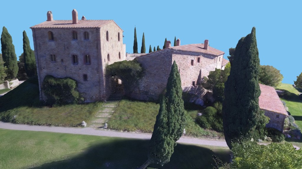 Castello di Vicarello Hotel in Tuscany Italy - 3D model by ...