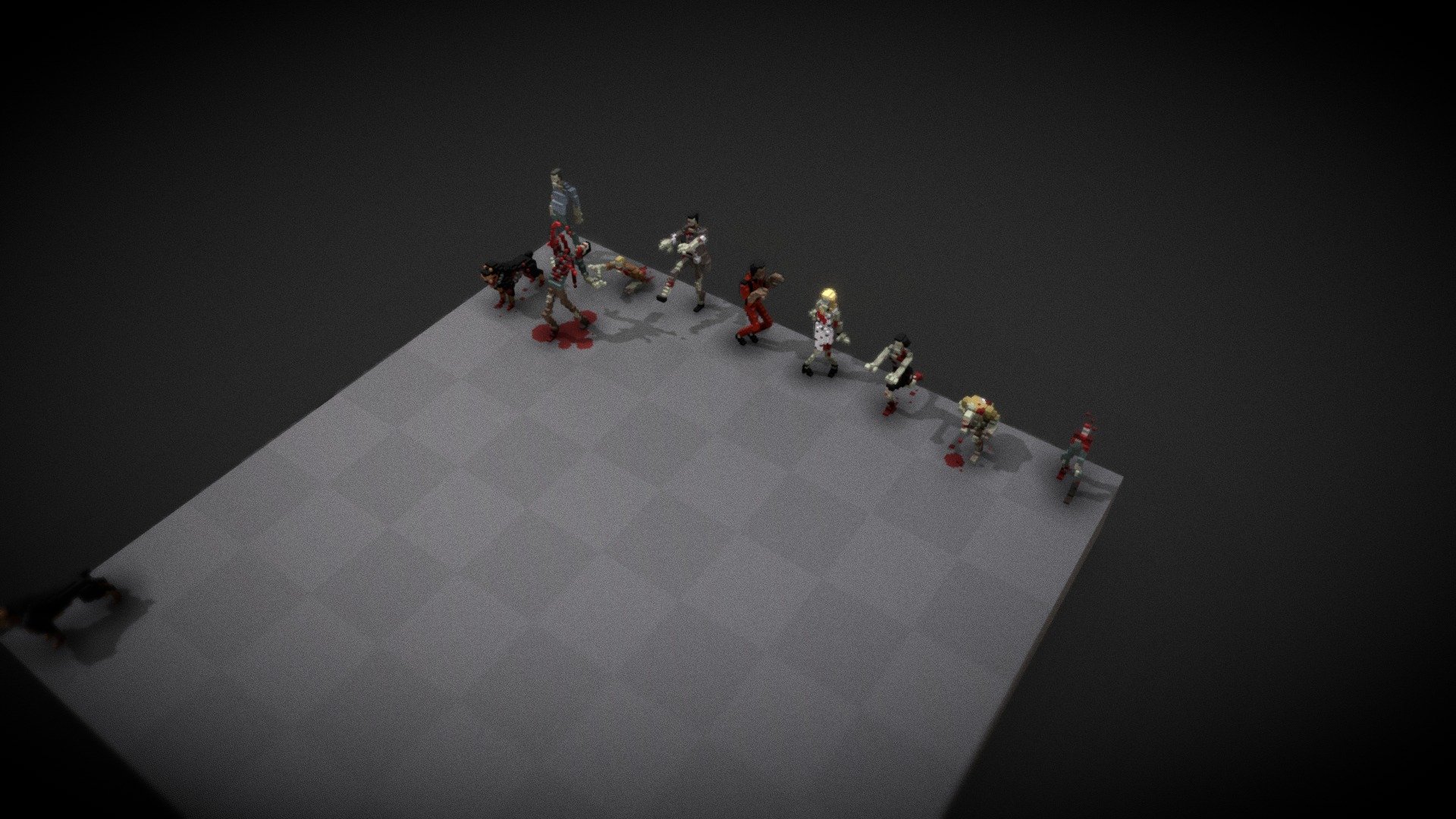 Blocktober2020_Zombies - 3D model by Mike.Nicholson [1233ab6] - Sketchfab