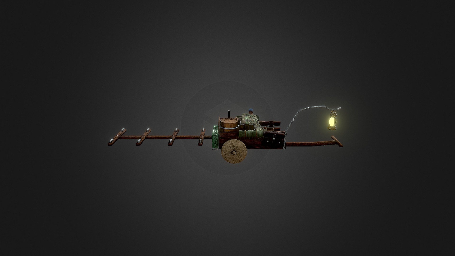 trader cart WITH CONRAD - 3D model by jesamabin [12361fd] - Sketchfab
