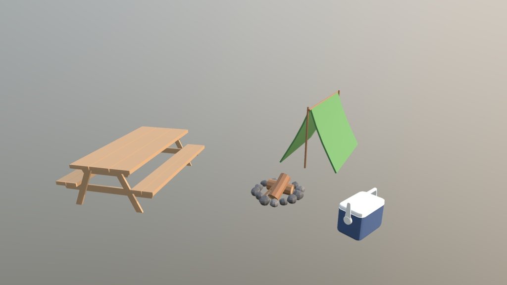 Camp Site - 3D model by Dean Lavery (@dean.lavery) [1236894] - Sketchfab