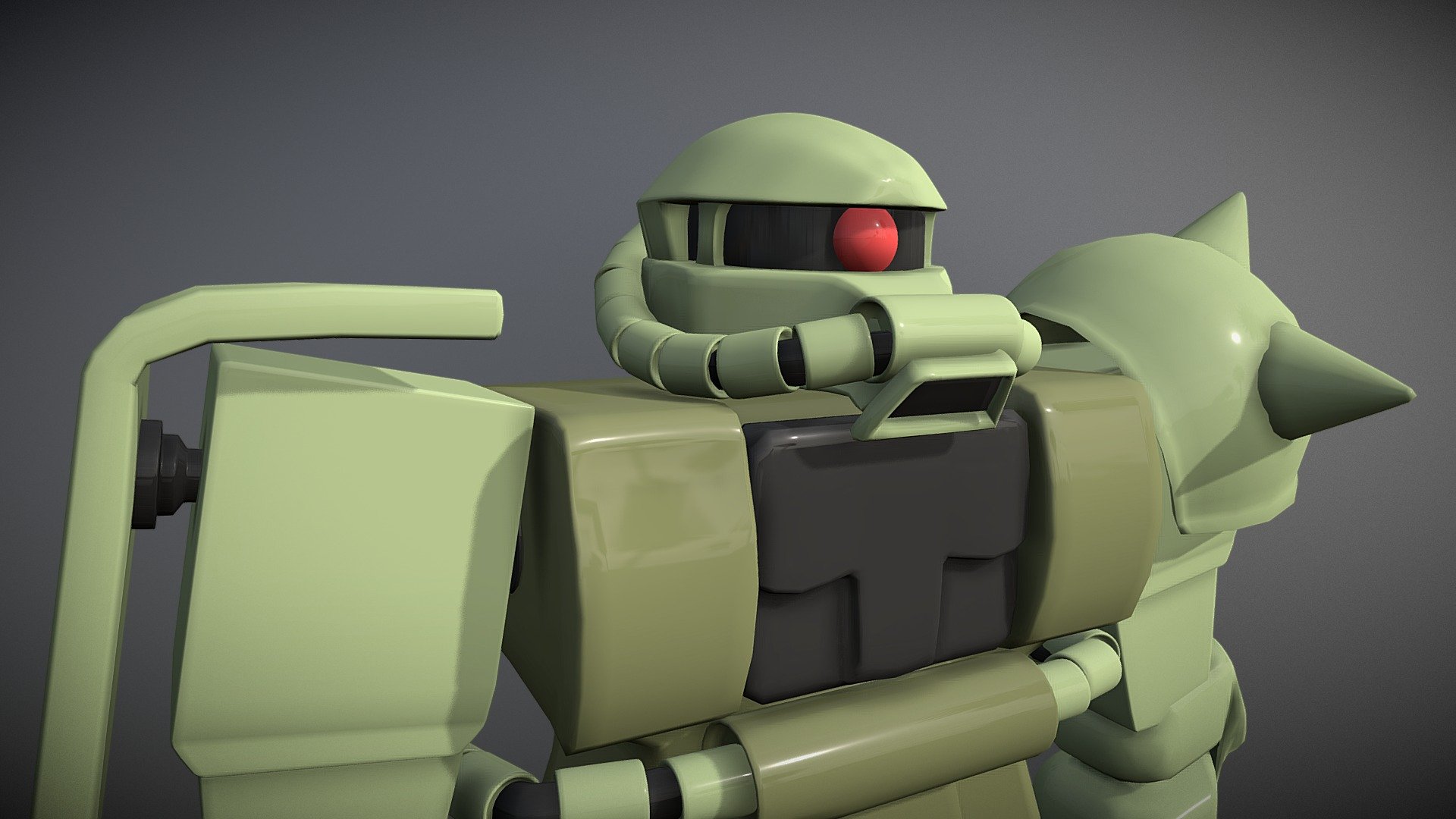 ZAKU II - 3D model by Kugatsu Tsukai 3D Model Hub (@KugatsuT) [1239f0b ...