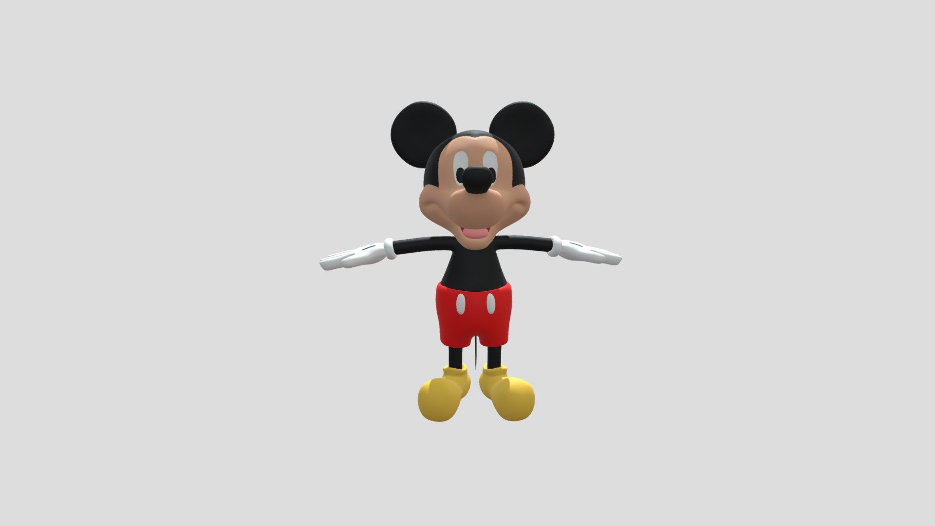 Mickey Mouse - 3D model by Lluis Corvos (@LluisCorvos) [123c92c ...
