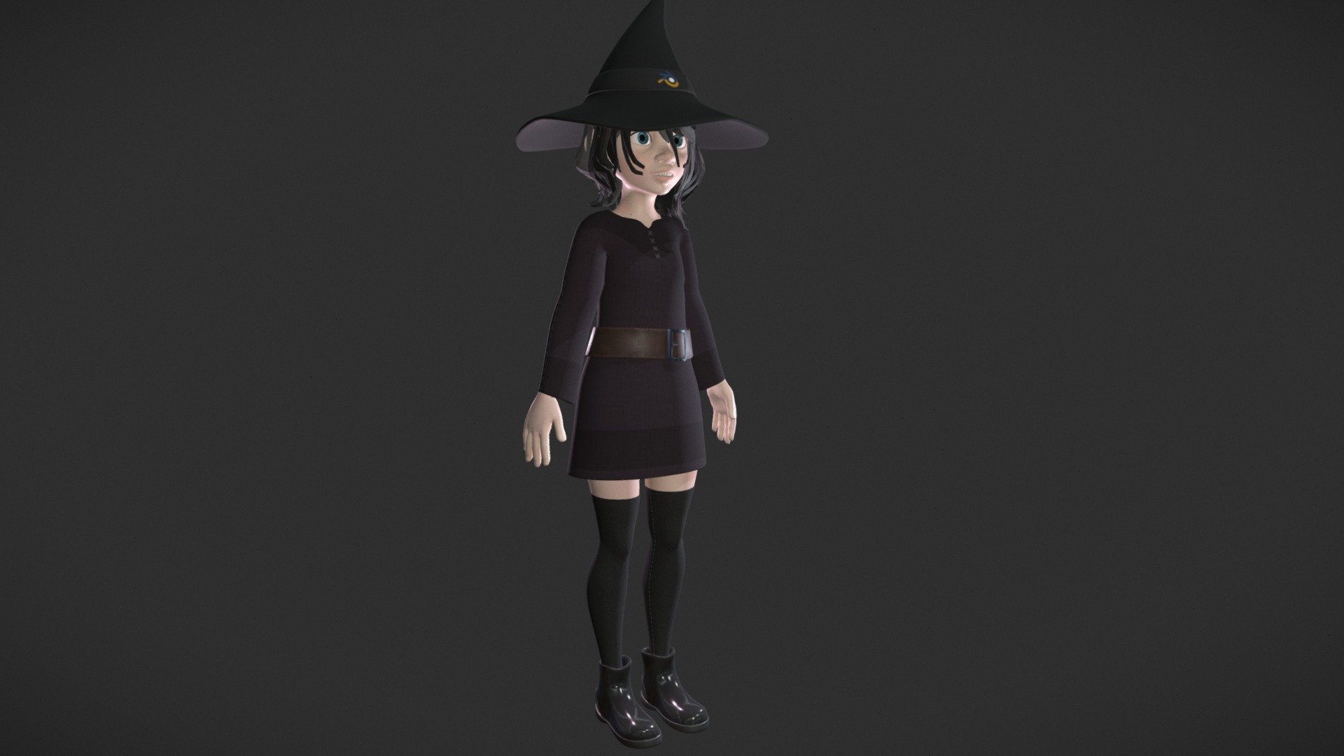 Fully rigged witch - Download Free 3D model by rikitiki (@rikitiki1 ...