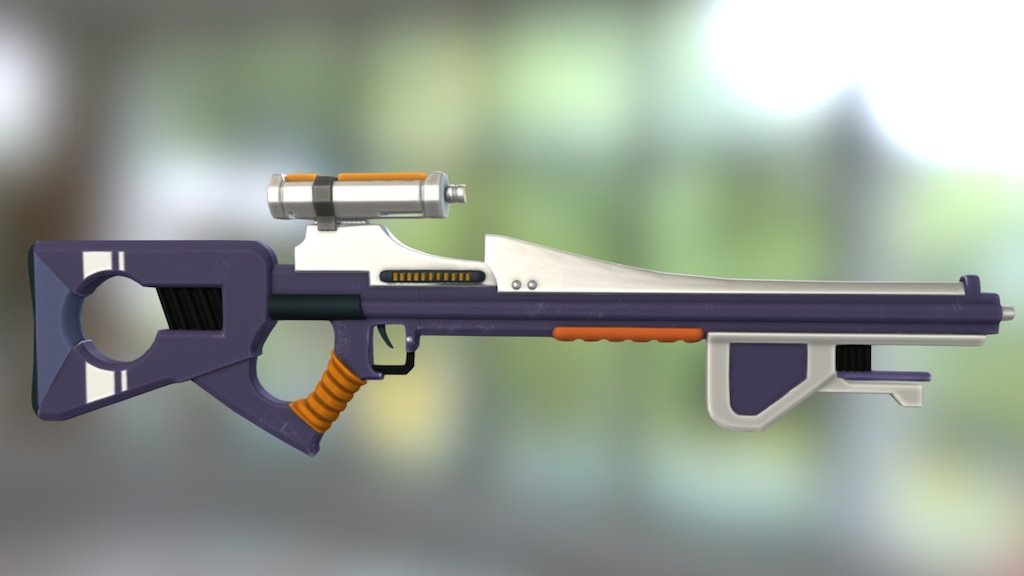 Sci-fi firearm shaded - 3D model by vildepus [123ea86] - Sketchfab