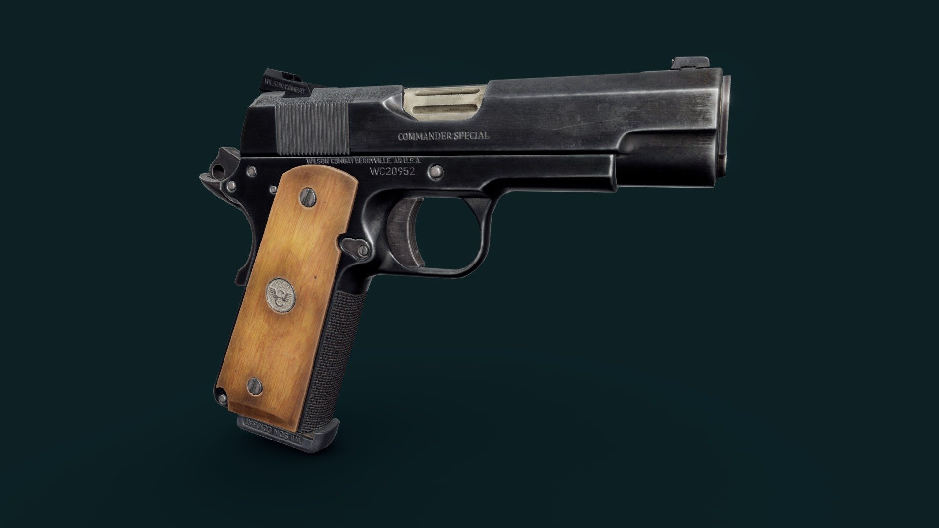 Colt M1911 Commander (game ready model) - Buy Royalty Free 3D model by ...