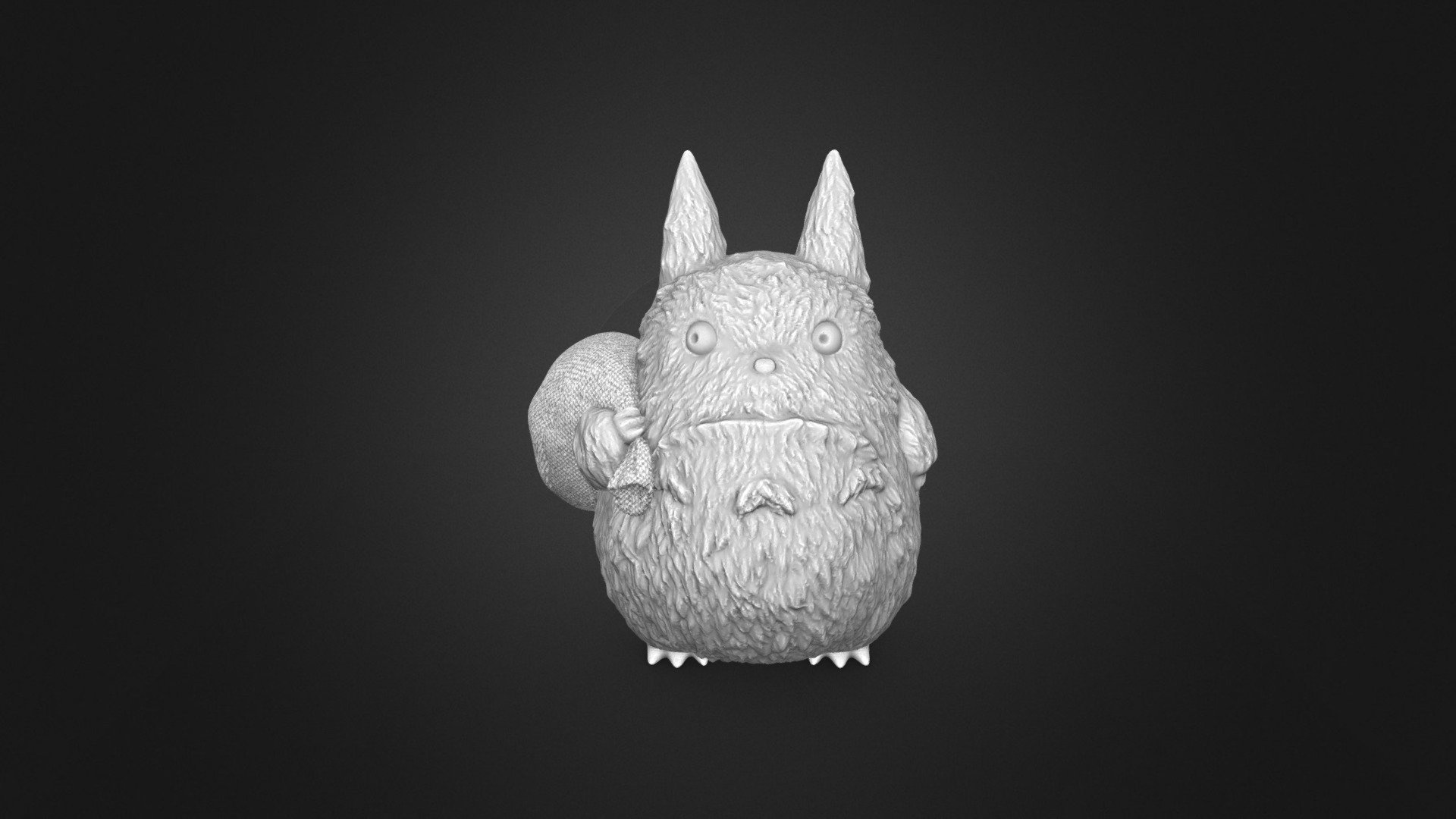 Medium Totoro(My Neighbor Totoro) - Download Free 3D model by ...