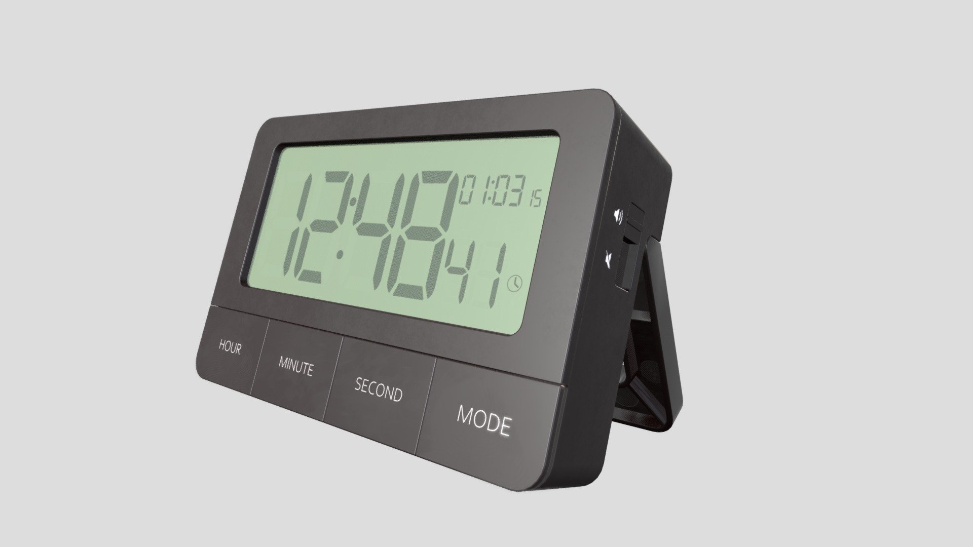 Digital Clock - 3D model by michaelcolonleon [12421cd] - Sketchfab