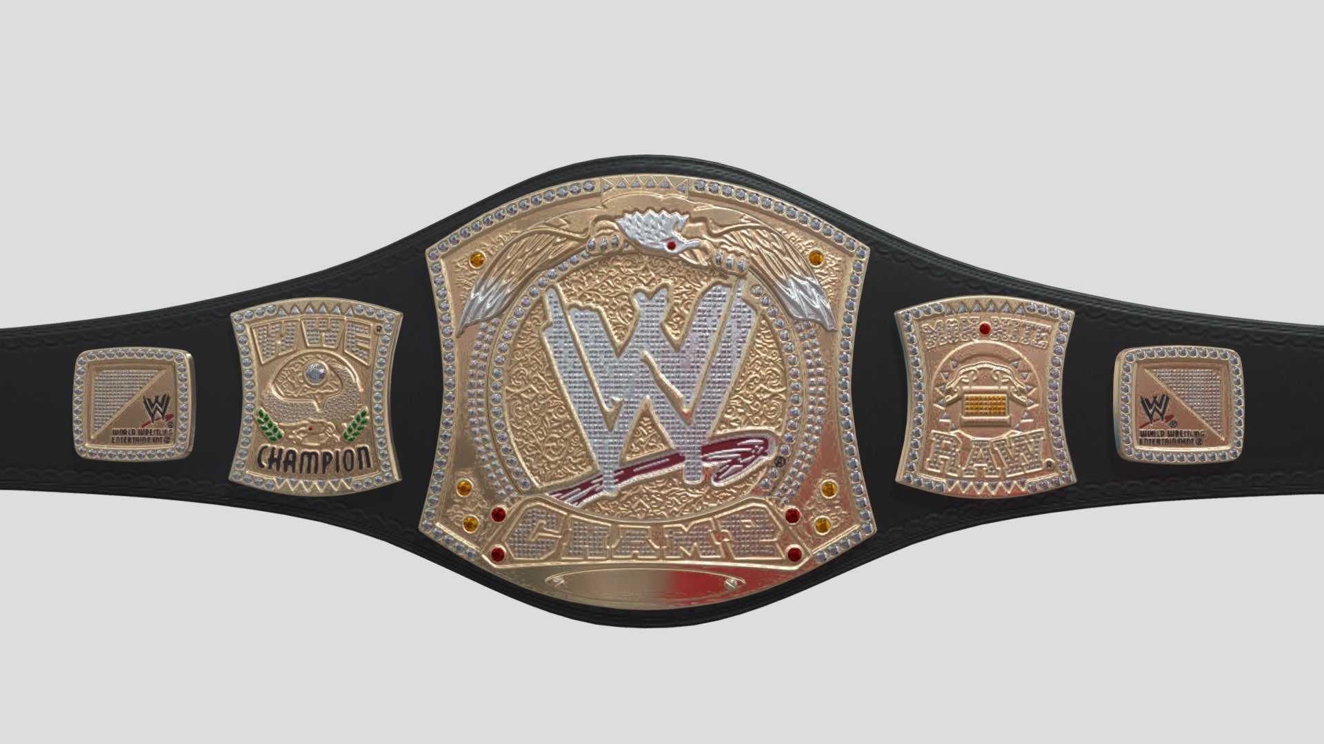 WWE - MONDAY NIGHT RAW CHAMPION BELT - Download Free 3D model by ...