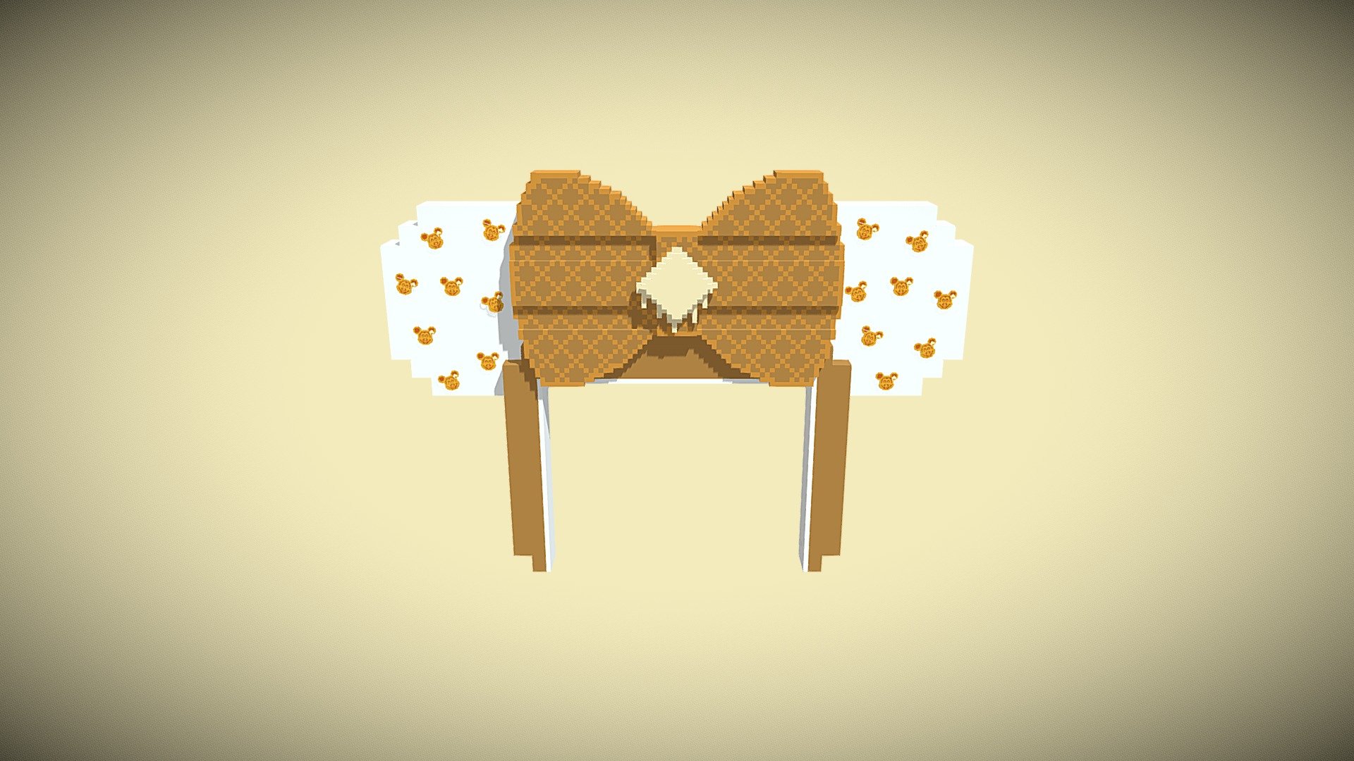 Minnie Waffle Ears Headband Made For Minecraft - 3D model by Electro3d ...